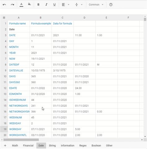 DHTMLX Spreadsheet 4 2 With 130 New Functions Boolean Operators