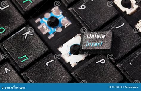 Laptop Keyboard With Broken Key Stock Image Image Of Enter Symbol 24416705