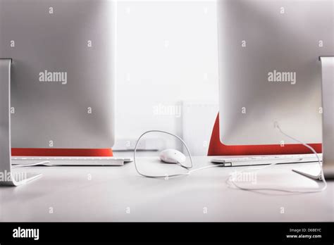 Chair Table Monitor Keyboard Mouse Hi Res Stock Photography And Images Alamy