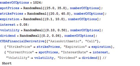 Gpu Enhanced Financial Computation New In Mathematica 8