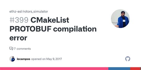 cmakelist protobuf compilation error · issue 399 · ethz asl rotors simulator · github