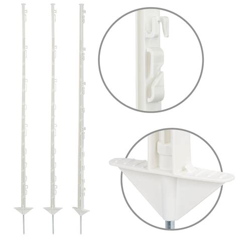 40x Vossfarming Prikpaal 150cm Witte Afrasteringspaal