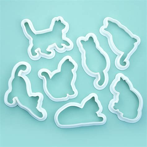 사랑스러운 고양이 쿠키커터 고양이 실루엣 쿠키틀 주문제작 쿠키커터 쿠키틀