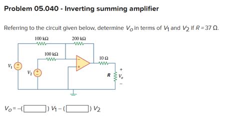 Solved Problem 05040 ﻿inverting Summing