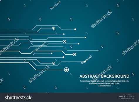 Abstract Futuristic Circuit Board Illustration High Stock Vector Royalty Free 1335113120