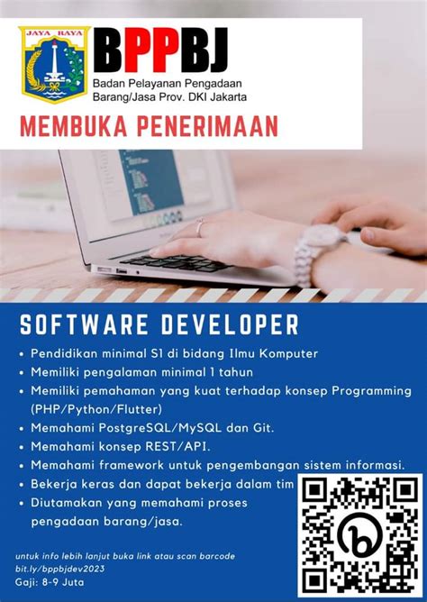 Lowongan Kerja Sebagai Software Developer Di Badan Pelayanan Pengadaan Barangjasa Prov Dki