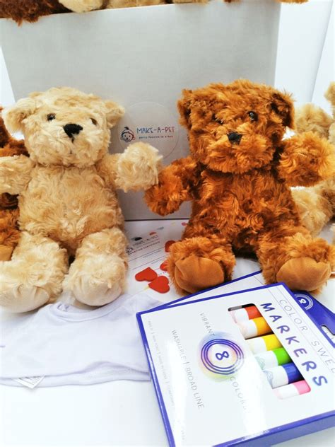 Mixed It Up 10 Pack Make Your Own Teddy Bear Party Kit T Shirts 10 Bear Plushie Stuff Your Own