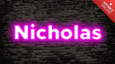 Nicholas Text Effect Generator
