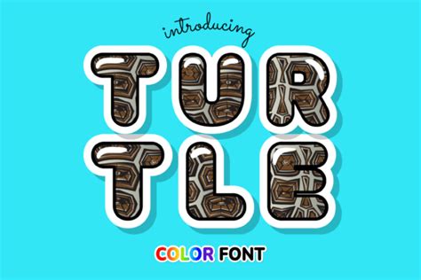 Turtle Font By Justtype · Creative Fabrica