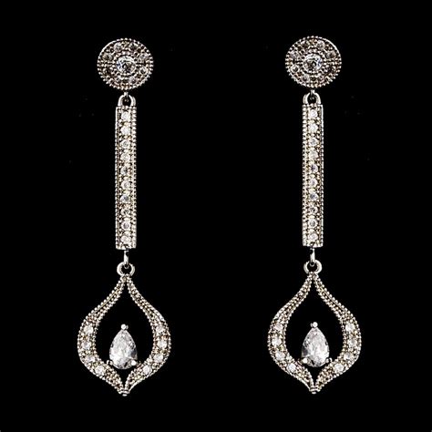 Vintage Silver Cubic Zirconia Jewelry Set