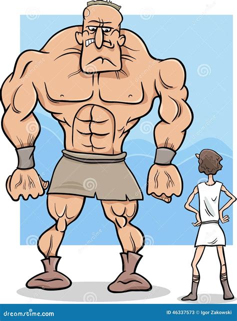Cartoon David And Goliath Cartoondealer Com