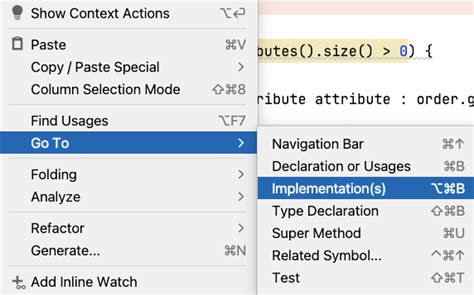 Intellij Idea Jump From Interface To Implementing Class In Java Stack
