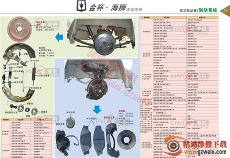 金杯海狮制动系统前后制动器 精通维修下载