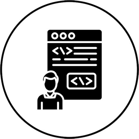 Premium Vector Citizen Developer Male Icon Vector Image Can Be Used For No Code