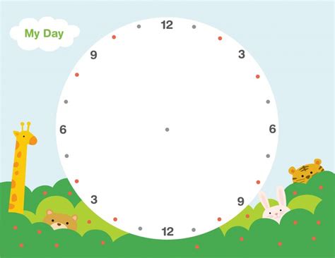 Шаблоны для карточек распорядок дня и время фото и картинки Abrakadabra Fun