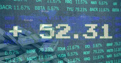 Animation Of Stock Market Data Processing Over World Map Against Stack