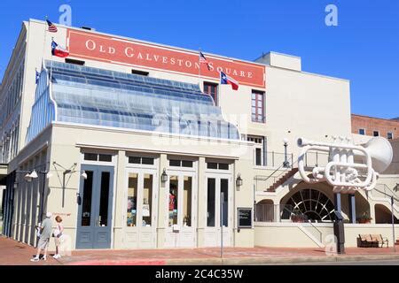 Usa Texas Galveston Old Galveston Square Historic Strand District