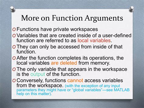 User Defined Functions In Matlab Part 1 Pptx