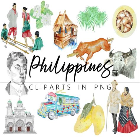 12 Philippines Filipino Clip Art Bundle In Png Format Philippines