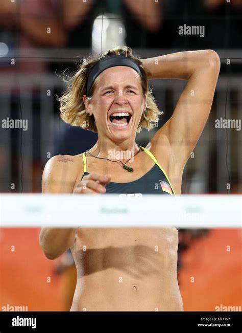 Germanys Laura Ludwig Celebrates Winning The Womens Gold Medal Match