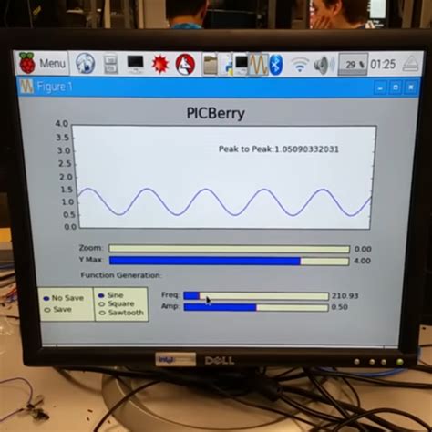 hybrid raspberry pi pic32 oscilloscope and function generator