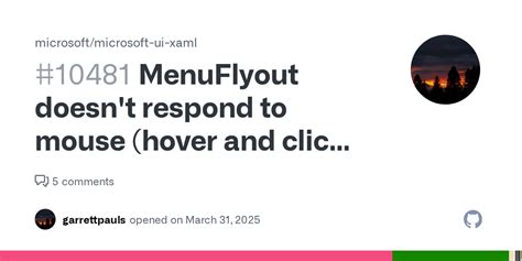 Menuflyout Doesn T Respond To Mouse Hover And Click On First Open When Running As Remoteapp