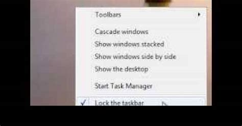 Lock The Taskbar Thatviralfeed