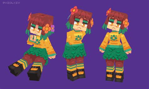Minecraft Drawing Girl