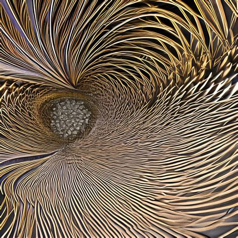 An Abstract Representation Of Nature S Cycles With Swirling Patterns Symbolizing Growth