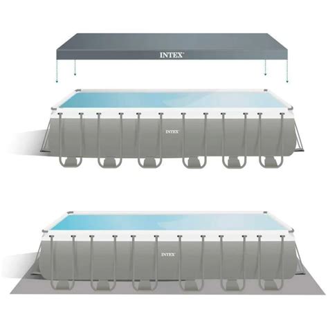 Intex 24 Ft X 12 Ft X 52 Ultra Xtr Frame™ Rectangular Pool Set Wi Thestationerycompany Pk