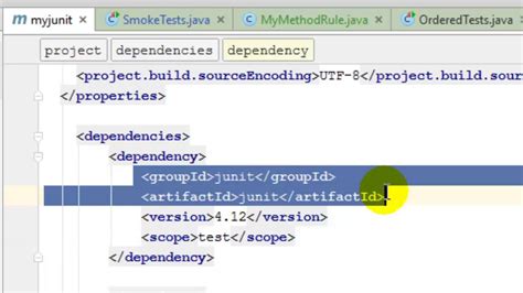 Junit Dependency In Maven Project Youtube