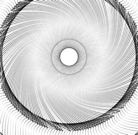 Abstract Concentric Element With Radial Lines Circular Spiral P Stock Vector Illustration Of