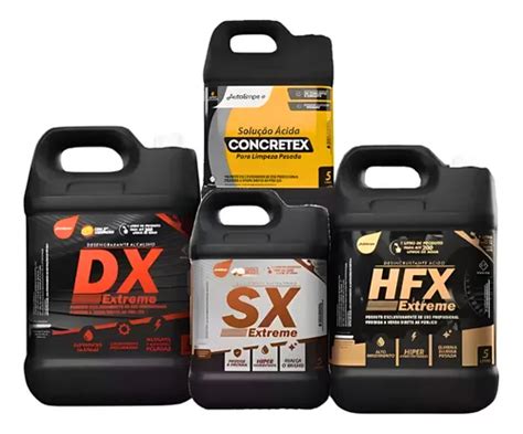 Kit Combatentes Limpeza Automotivo Hfx Dx Sx Concretex 5l Mercadolivre
