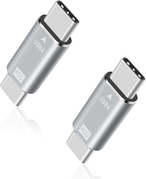 Duttek Usb C Male To Male Adapter Usb C Coupler 40gbps 100w Pd 8k 60hz For