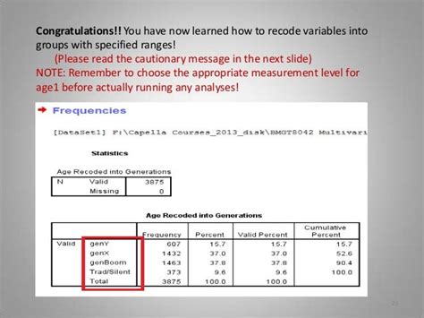 recode age variable in spss