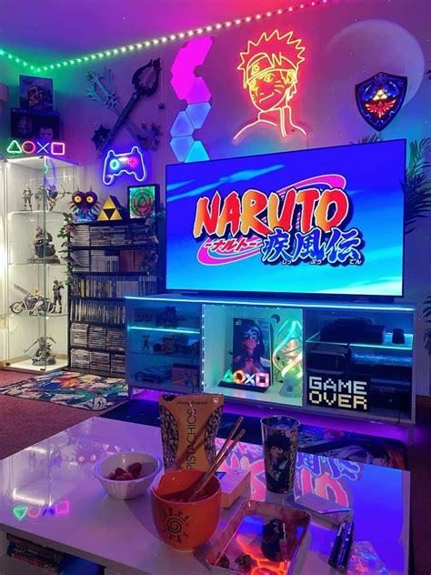 Habitacion Led Rgb Games Room Inspiration Small Game Rooms Gamer Room
