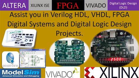 Do Fpga Programming Verilog And Vhdl Using Xilinx Vivado Quartus Softwar By Electronicswar