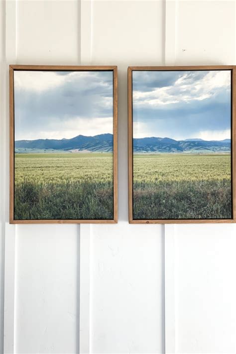 DIY Floating Frame For Canvas Honey Built Home