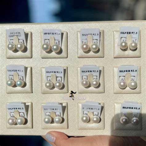 Jual Giwang Perak Mutiara Air Tawar Asli Bersertifikat Giwang Perak Giwang Mutiara Shopee