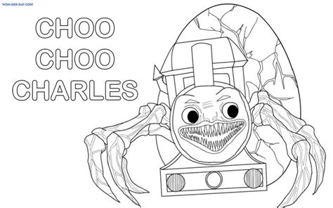 Ausmalbilder Choo Choo Charles Wonder Day — Ausmalbilder Für Kinder