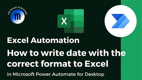 Problem Solved How To Write Date With Right Format In Excel Using Microsoft Power Automate