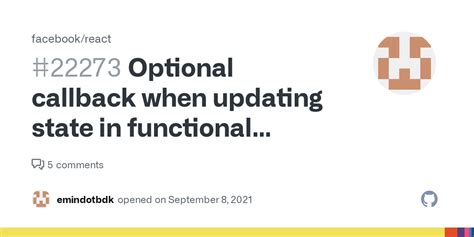 Optional Callback When Updating State In Functional Components · Issue