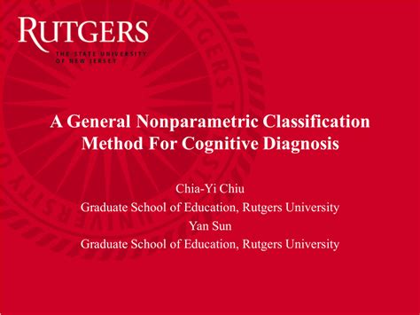 Pdf A General Nonparametric Classification Method For Cognitive Diagnosis