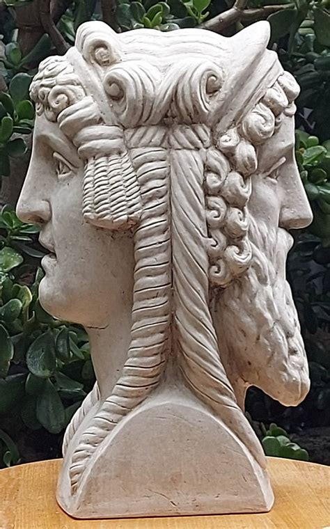 Roman God Statue Face