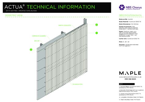 Maple Facades Actua® Fin Facade Data Centres Datasheet 2024 Maple Façades Nbs Source