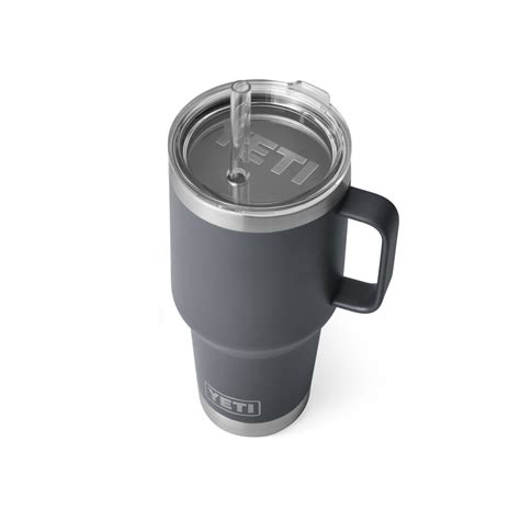 Yeti Rambler 35oz Mug With Straw Lid Charcoal Berings