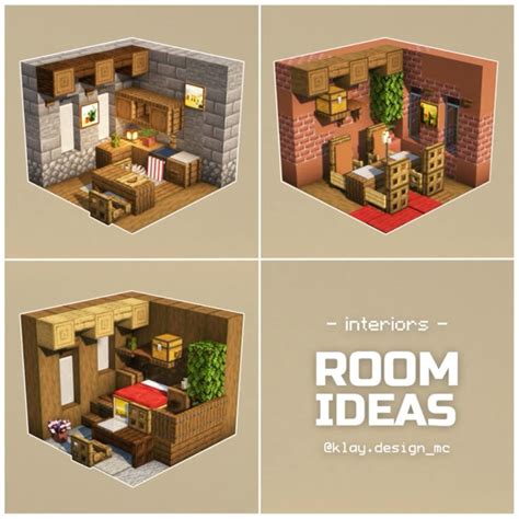 Minecraft Interior Design Easy Room Interiors Ev Planları