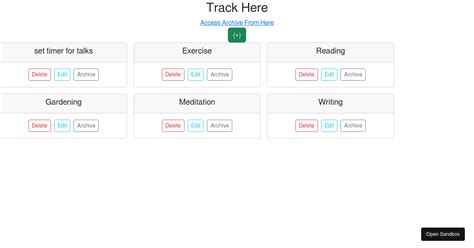Habit Tracker Shaheen Codesandbox