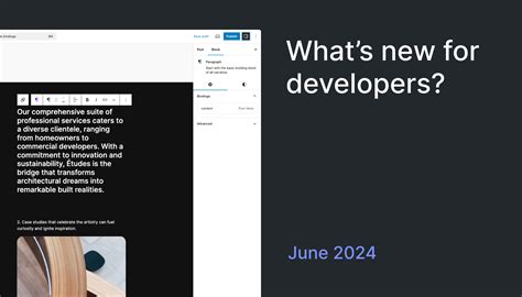 Whats New For Developers June 2024 Wordpress Developer Blog