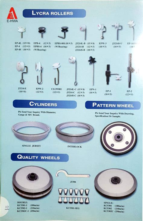 Circular Knitting Machine Spare Parts Manufacturers